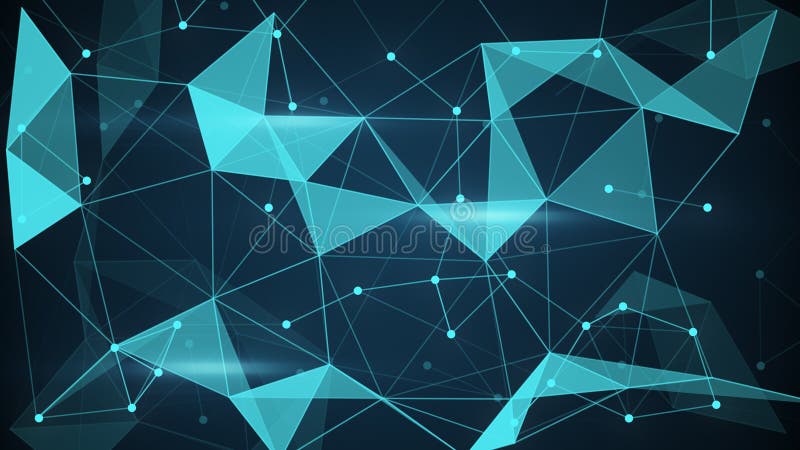 Futuristic Techno Shape Polygon Background Stock Illustration ...