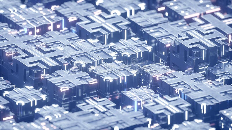 Futuristic Techno Shape Polygon Background Stock Illustration ...