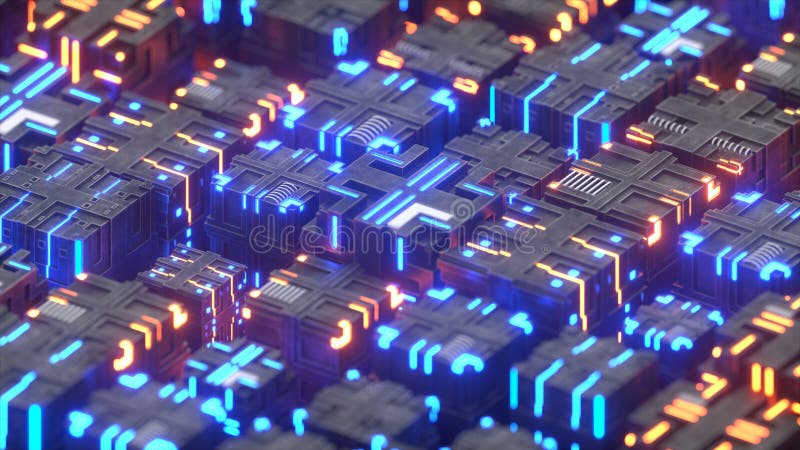 Futuristic Techno Shape Polygon Background Stock Illustration ...