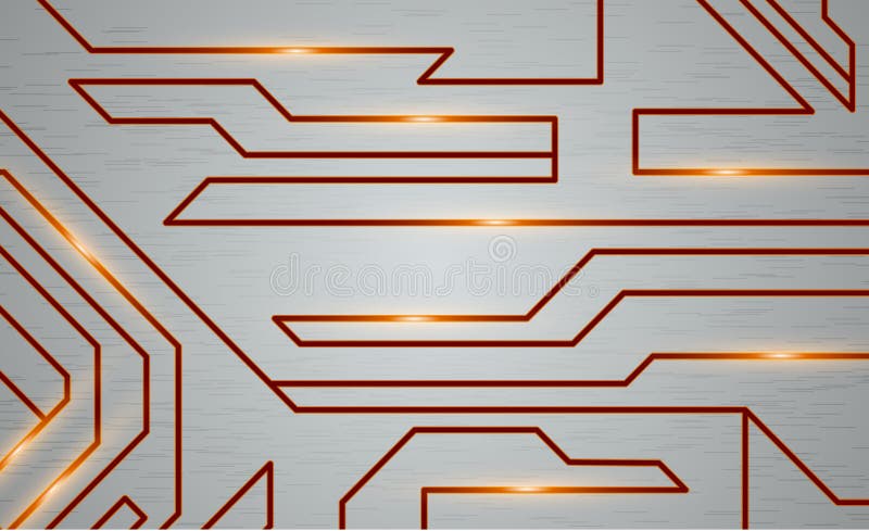 Seamless Vector Futuristic Techno Texture Stock Vector - Illustration ...