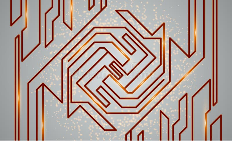 Futuristic Techno Texture, Abstract Technology Illustration Stock ...