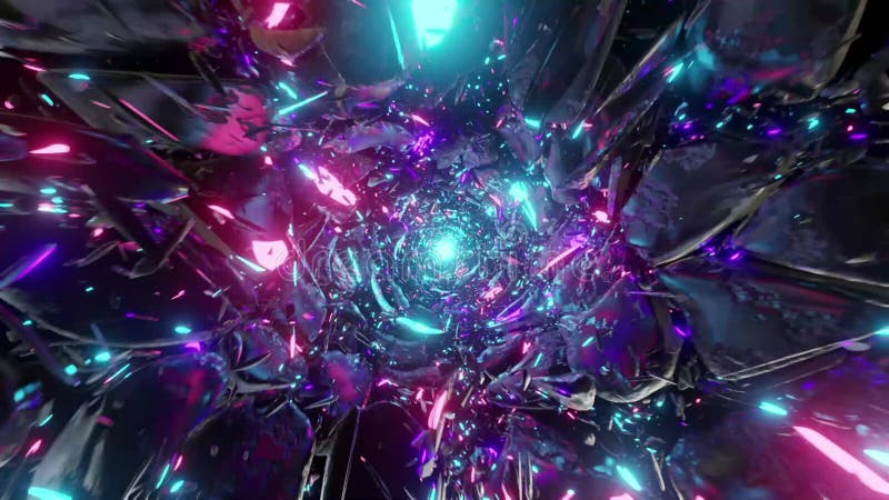 Futuristic Techno - Vortex Visual Stock Video - Video of neon, high ...