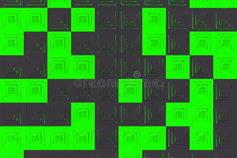 Futuristic Technological Background Made from Extruded Rectangular ...