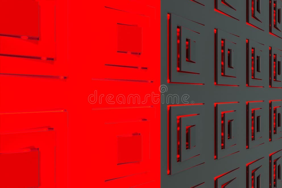 Futuristic Technological Background Made from Extruded Rectangular ...