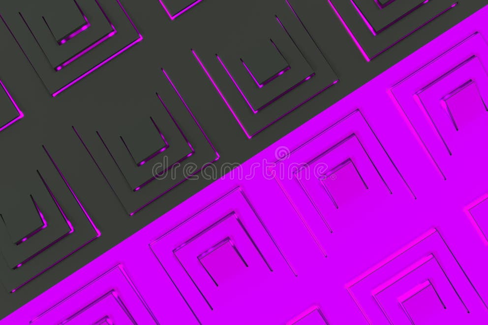 Futuristic Technological Background Made from Extruded Rectangular ...