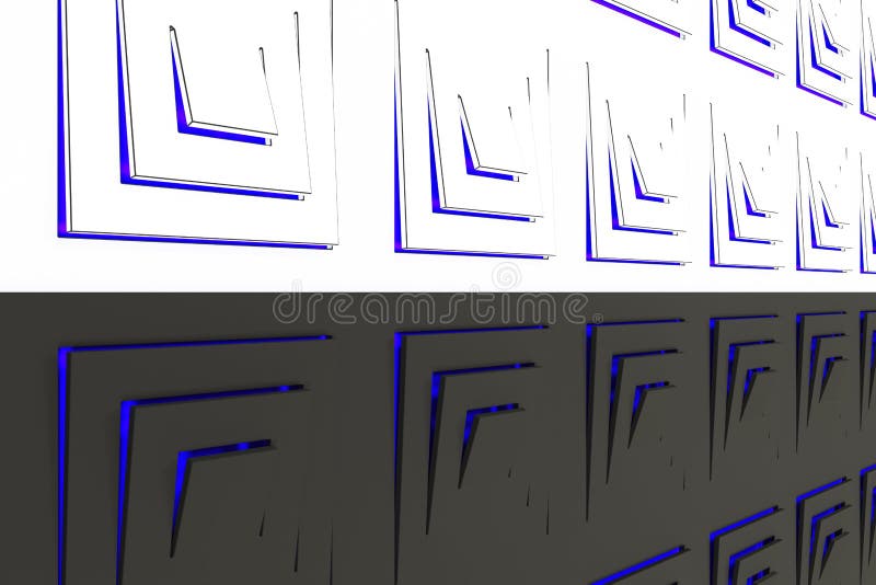 Futuristic Technological Background Made from Extruded Rectangular ...