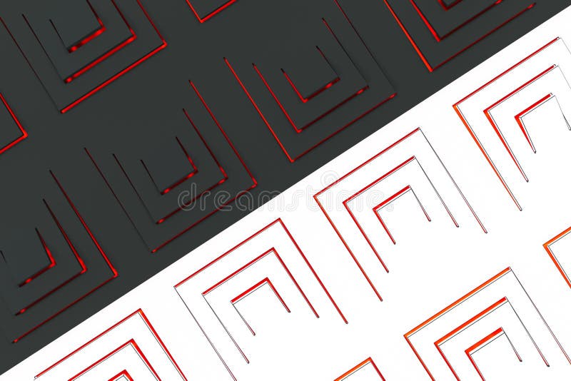 Futuristic Technological Background Made from Extruded Rectangular ...