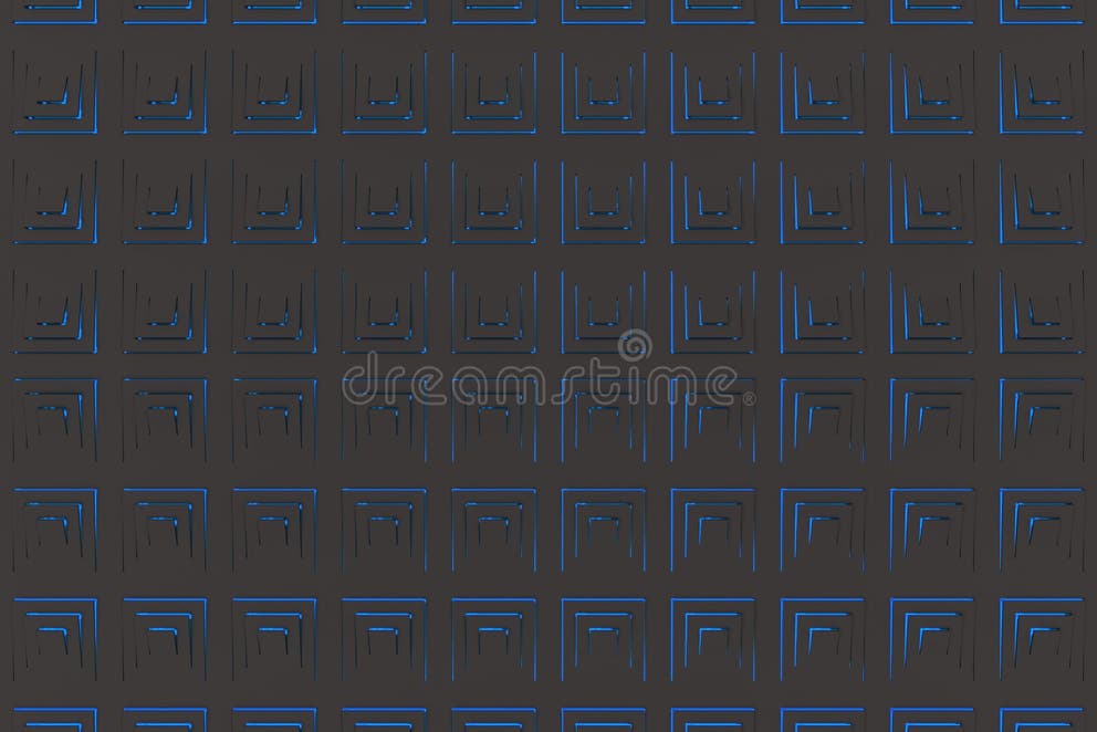 Futuristic Technological Background Made from Extruded Rectangular ...