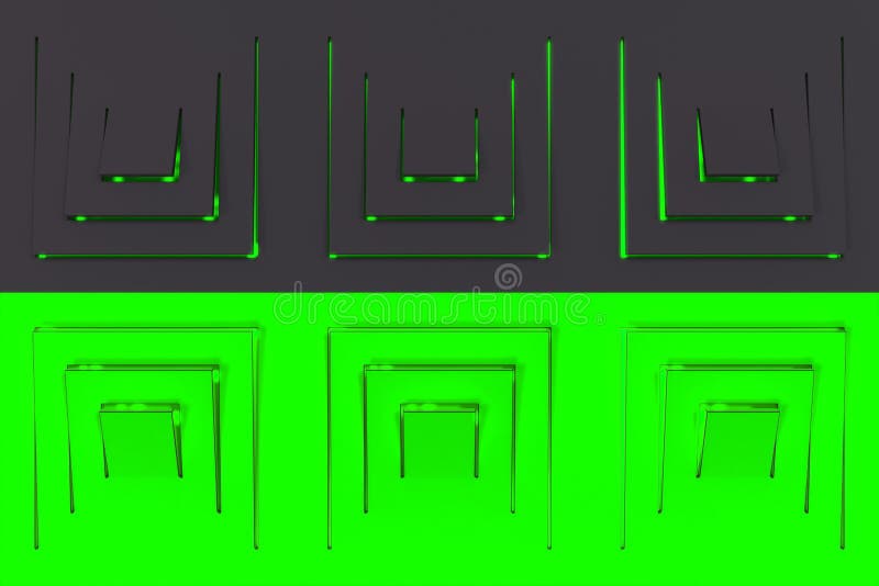 Futuristic Technological Background Made from Extruded Rectangular ...