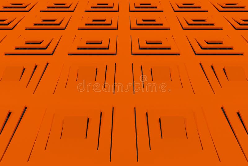 Futuristic Technological Background Made from Extruded Rectangular ...