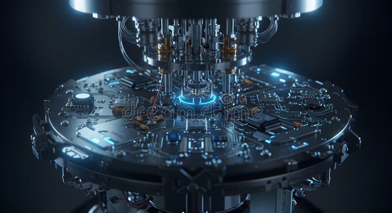 Futuristic Technological Marvel: Close-up of a Complex Machine S ...