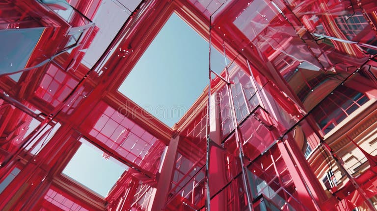 Futuristic Technological Vision Innovative Shapes and Colors in ...