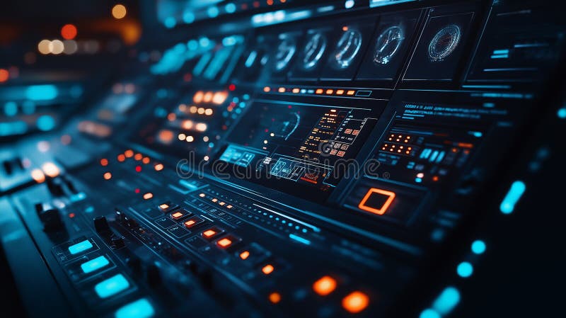 A Cutting-edge and Technologically Advanced Control Panel or Interface ...