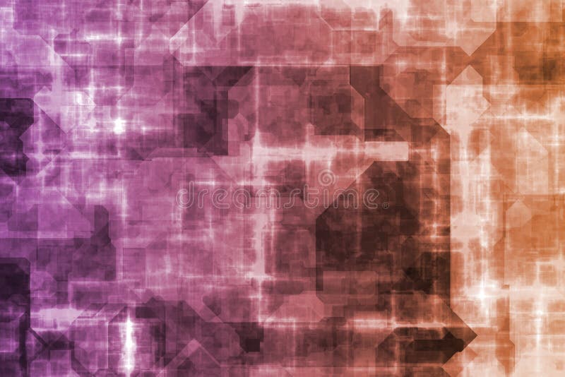 Futuristic Technology Abstract Stock Illustration - Illustration of ...