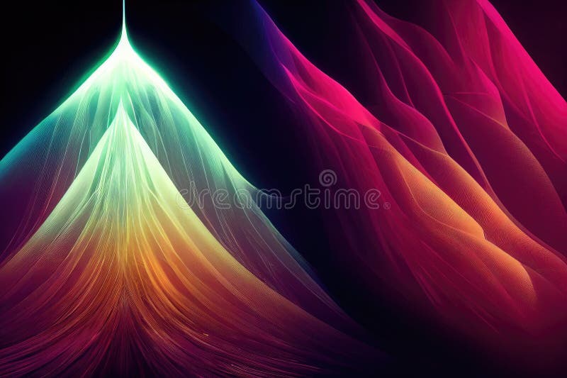Futuristic Technology Abstract Background with Lines. Abstract Neon ...