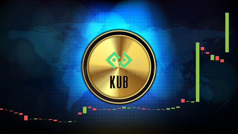 Futuristic Technology Background of Bitkub Coin KUB Price Graph Chart ...