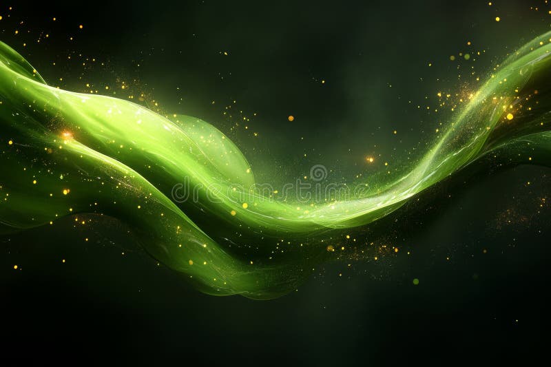 A Futuristic Technology Background is Formed by the Flow of an Abstract ...