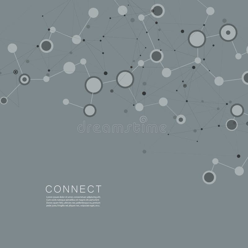 Futuristic Technology Background. Geometric Background. Global Network Connection Concept Stock ...