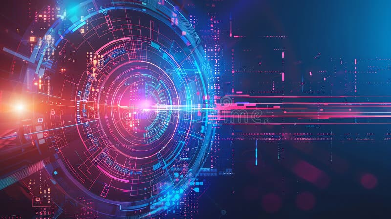 Futuristic Technology Background with Glowing Lights, Circuits, and ... Futuristic Technology Background with Glowing Lights, Circuits, and ...