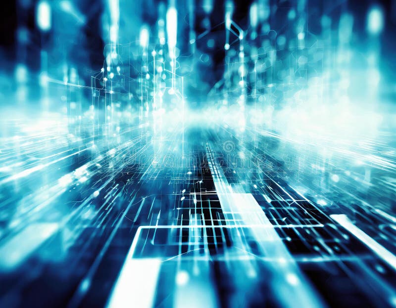 Futuristic Technology Background. Hi-tech Circuit Board Illustration ...