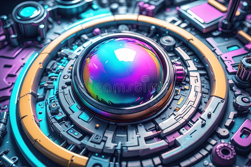 Futuristic Technology Background with Spherefuturistic Technology ...