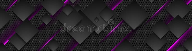 Purple Violet Circular Technology Futuristic Abstract Background Stock ...