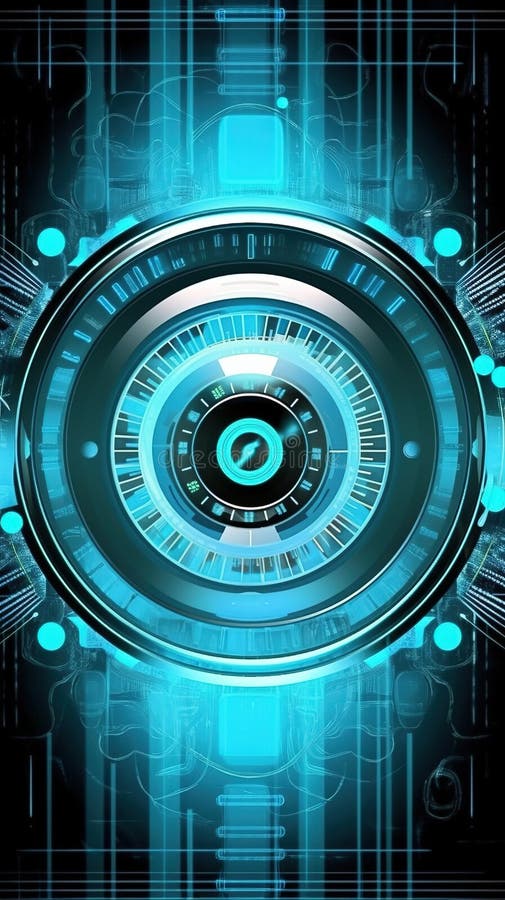 Futuristic Technology Background Wallpaper Stock Illustration ...