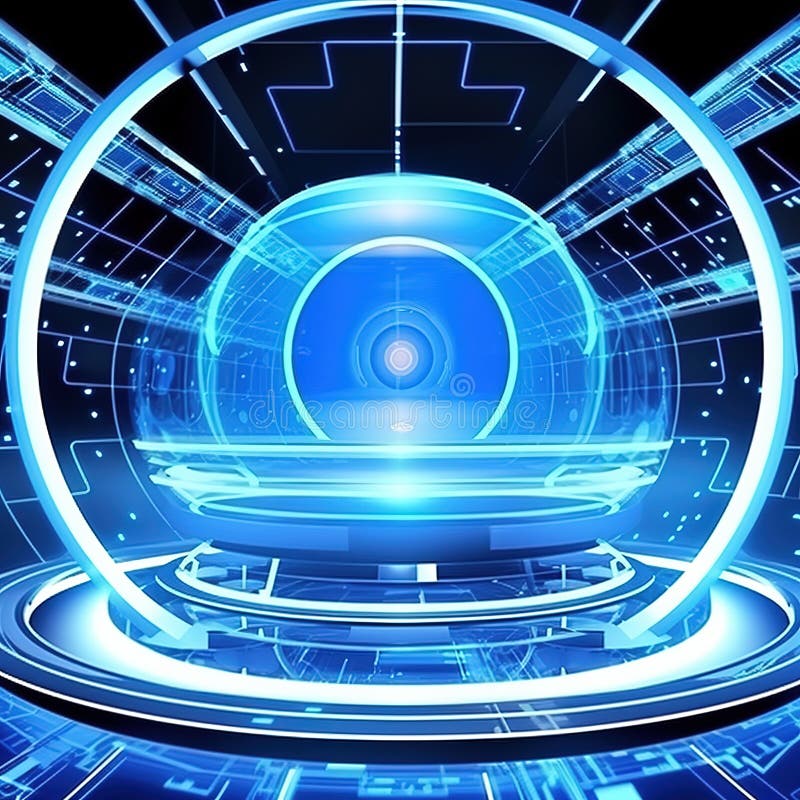 Futuristic Technology Background Wallpaper Stock Illustration ...