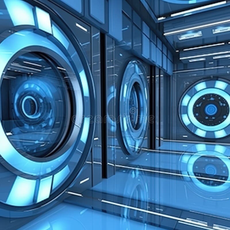 Futuristic Technology Background Wallpaper Stock Illustration ...