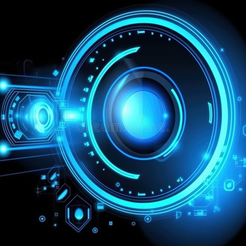 Futuristic Technology Background Wallpaper Stock Illustration ...