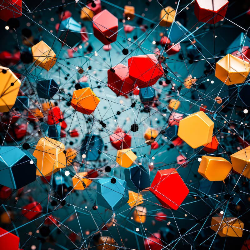 Futuristic Technology Backgrounds with a Computer Network Theme. Stock ...