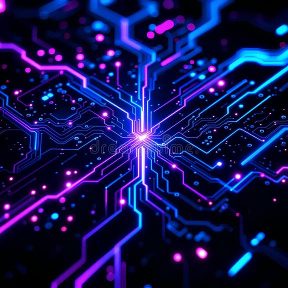 Futuristic Technology Backgrounds. Glowing Digital Elements. Sci-Fi Inspired Designs. Abstract ...