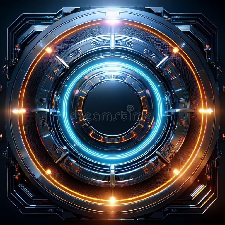 Futuristic Technology Backgrounds. Glowing Digital Elements. Sci-Fi Inspired Designs. Abstract ...