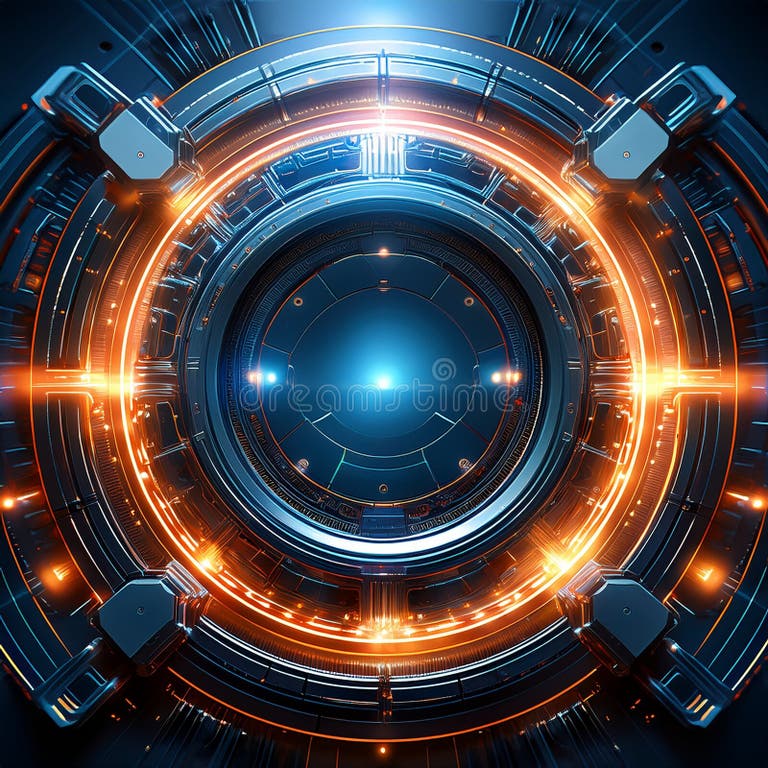 Futuristic Technology Backgrounds. Glowing Digital Elements. Sci-Fi Inspired Designs. Abstract ...