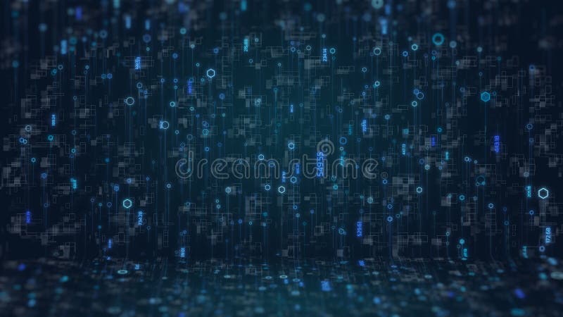 Futuristic Technology, Blue Digital Coding for Data Analysis and Innovation, Unlocking the ...