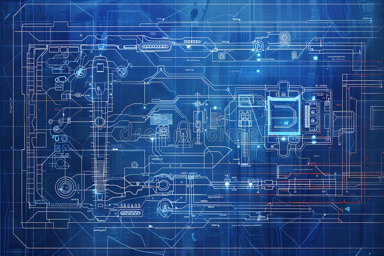 Circuitry Blueprint Stock Illustrations – 1,613 Circuitry Blueprint ...