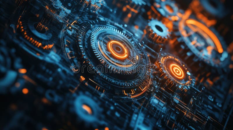 Futuristic Technology Circuit Abstract Background for Digital Design ...