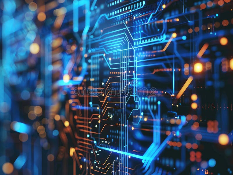 Futuristic Technology Circuit Board Concept for Innovation and Digital ...