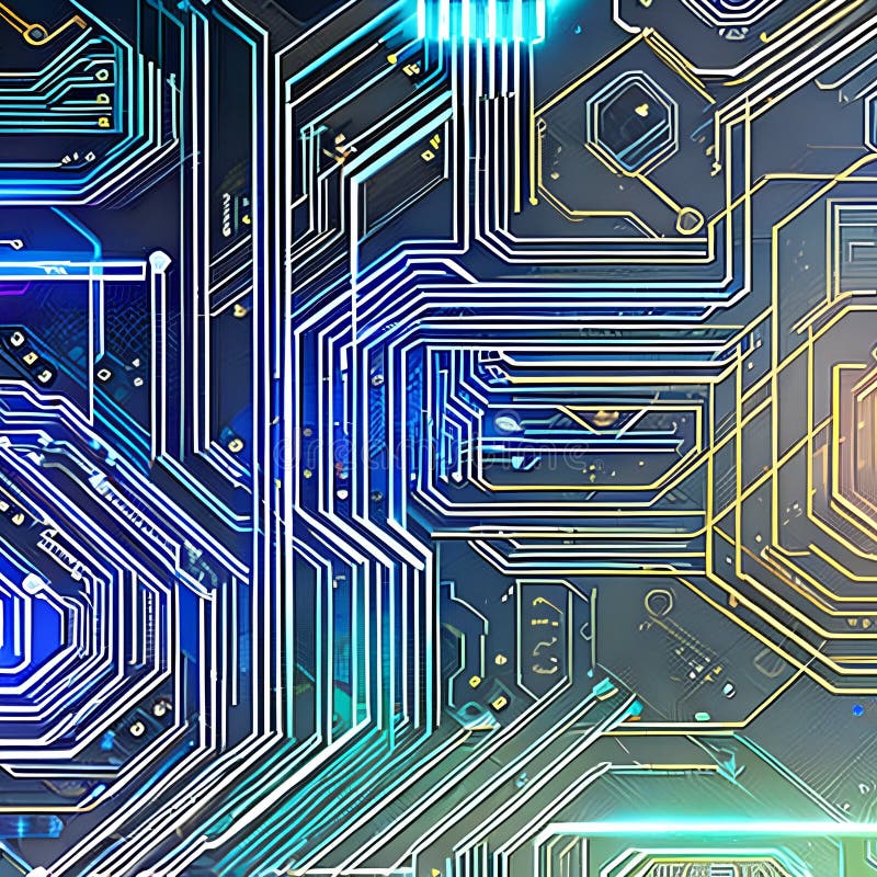 459 Futuristic Technology Circuit: a Futuristic and Tech-inspired ...