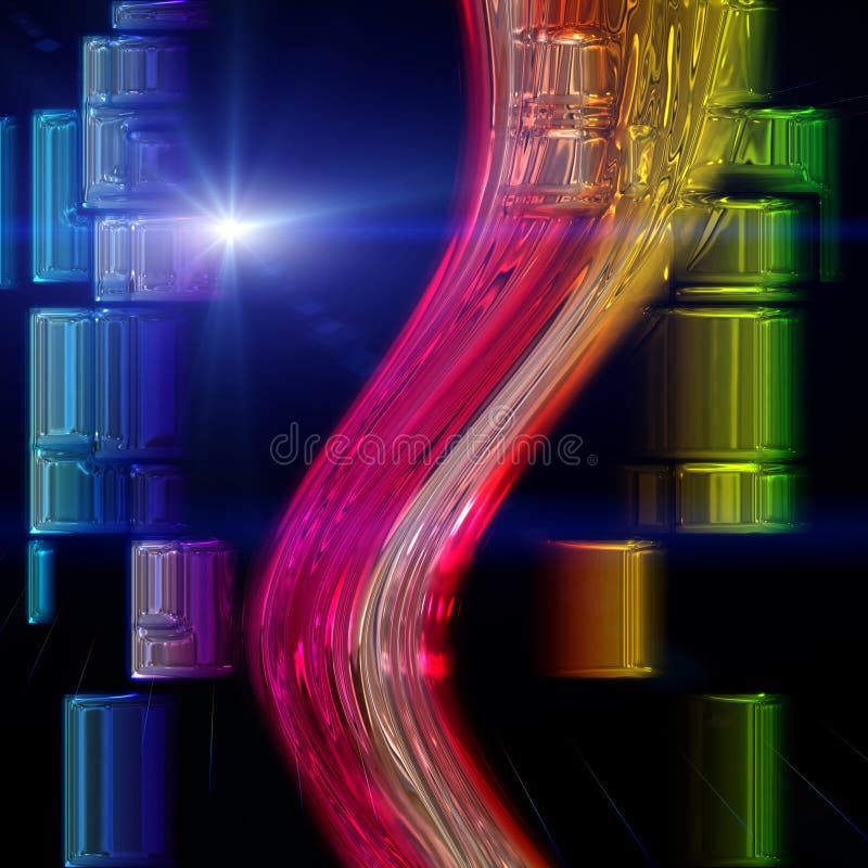 Futuristic Technology Colors Stock Illustration - Illustration of ...