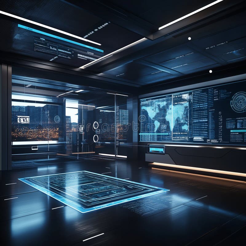 Futuristic Technology Concept with Advanced Gadgets Stock Image - Image ...