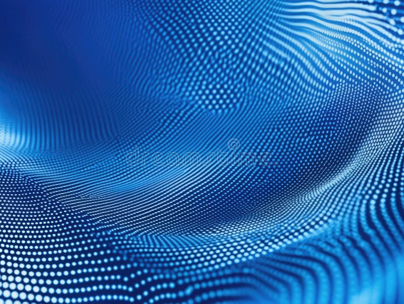 Futuristic Technology Concept - Digital Waves and Bubbles with ...