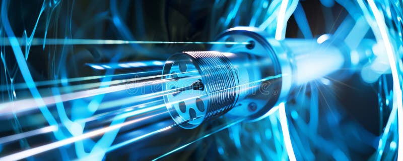 Futuristic Technology Concept: Illuminated Control Rod Dynamics in High ...