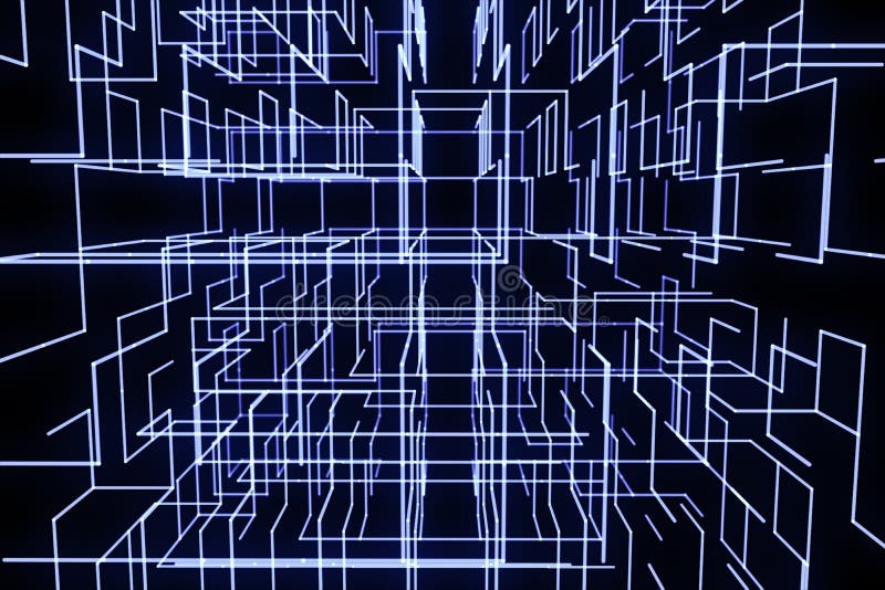 Futuristic Technology Connection Shape. Stock Illustration ...