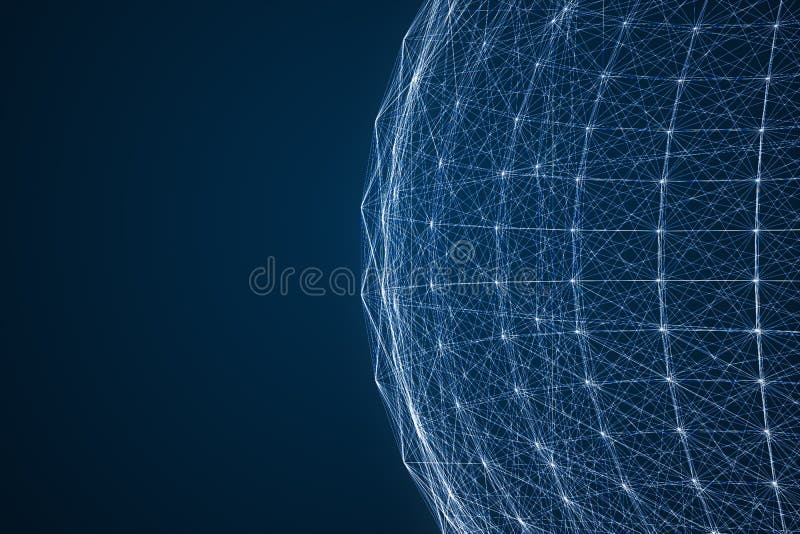 Futuristic Technology Connection Shape. Stock Illustration ...