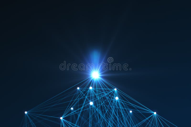 Futuristic Technology Connection Shape. Stock Illustration ...