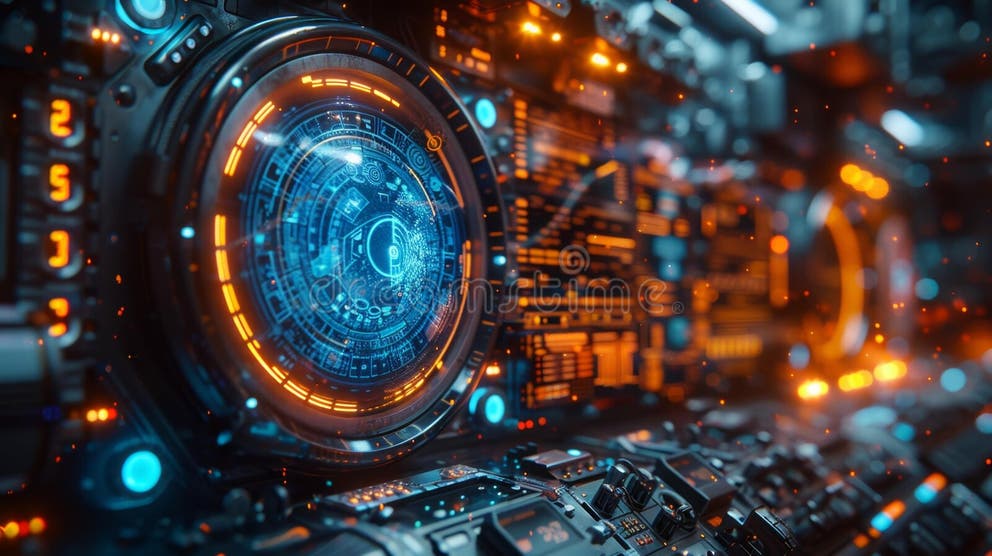 Futuristic Instrument Panel Stock Illustrations – 566 Futuristic Instrument Panel Stock ...