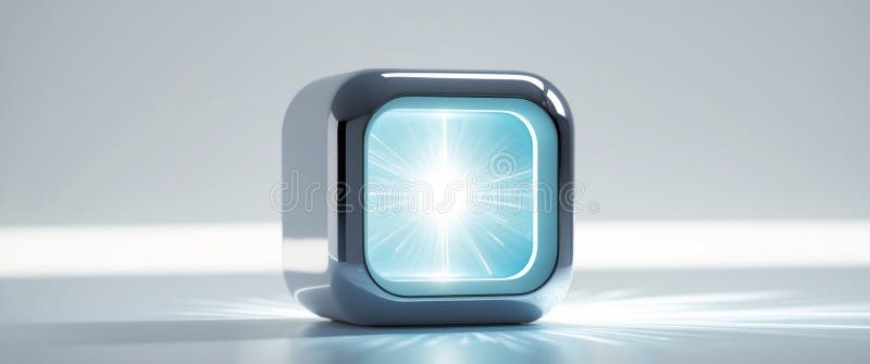 Futuristic Technology Cube Glowing Core Stock Photos - Free & Royalty ...