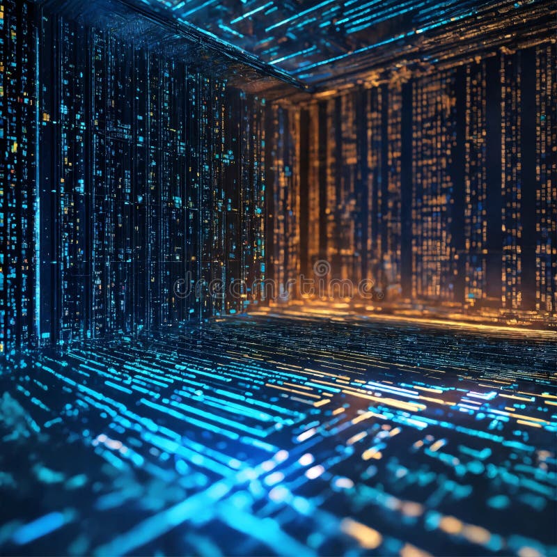 Futuristic Technology of Data Center. Stock Image - Image of design ...