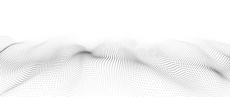 Futuristic Technology. Digital Cyberspace. Abstract Vector Wave with ...